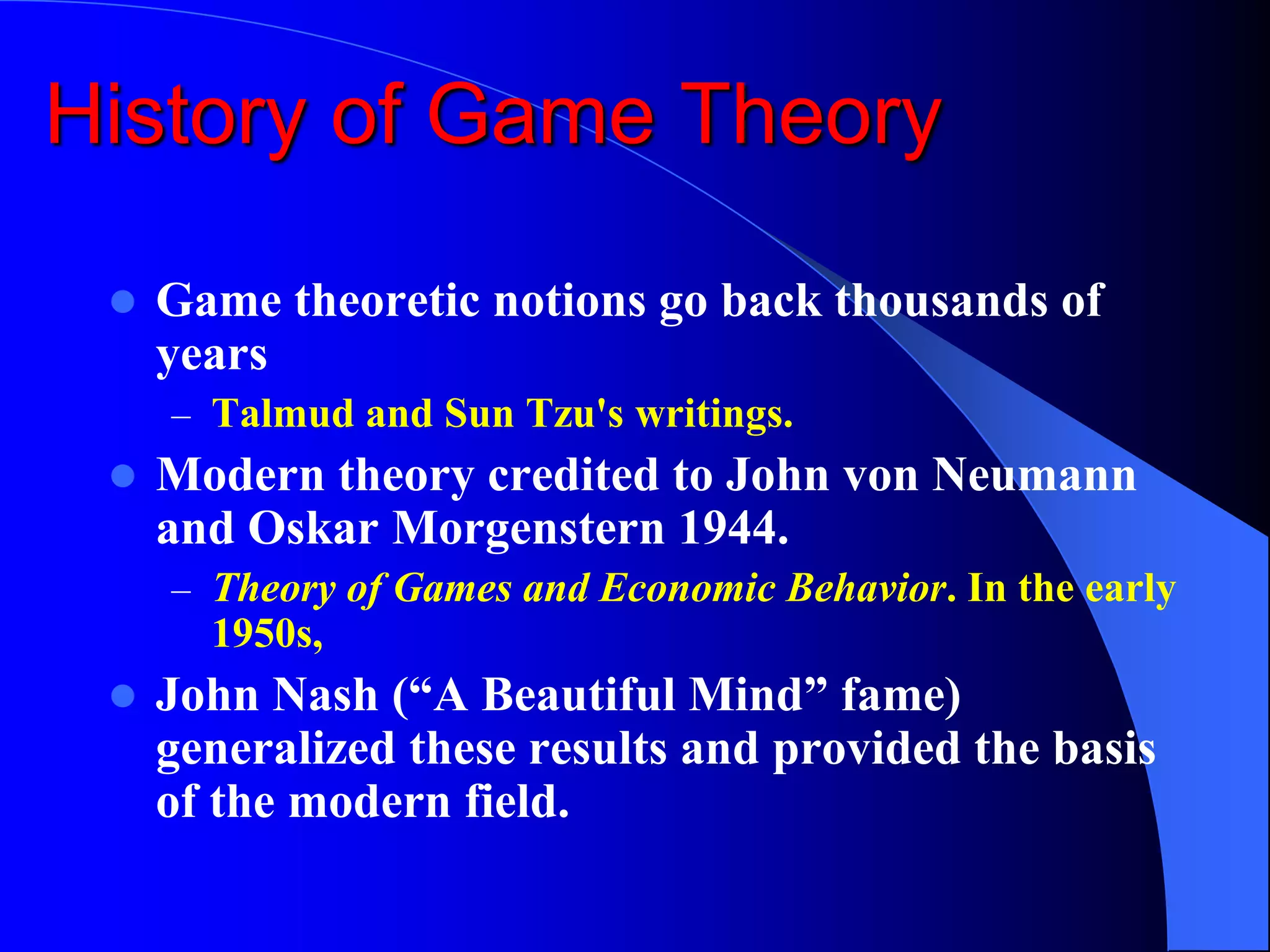 game THEORY ppt | PPT