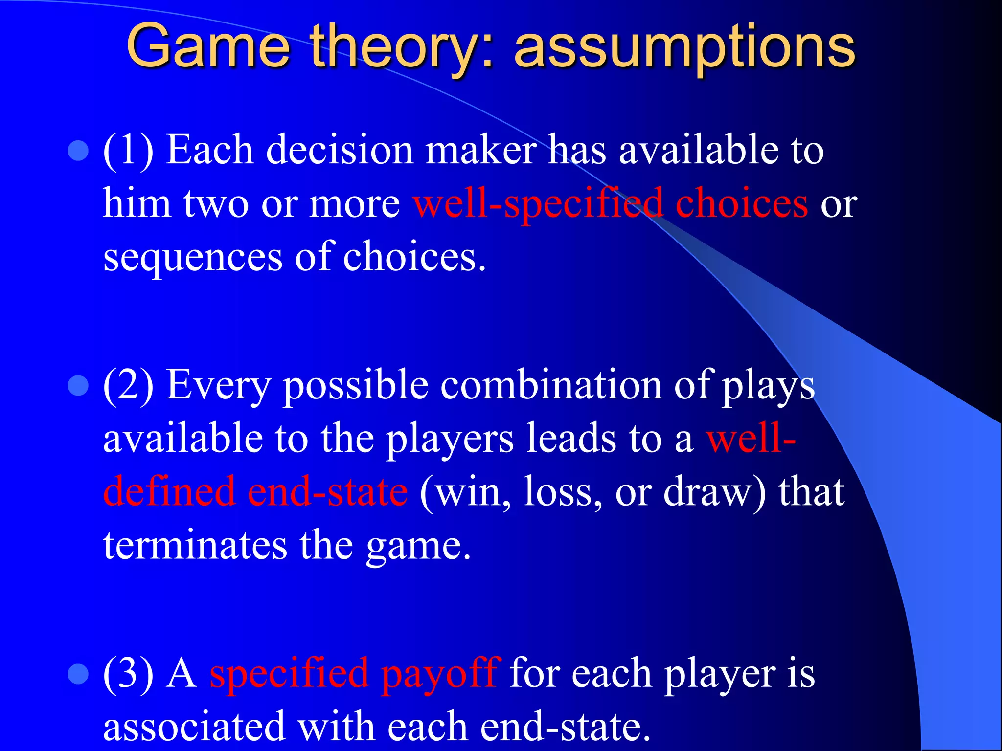 game THEORY ppt | PPT