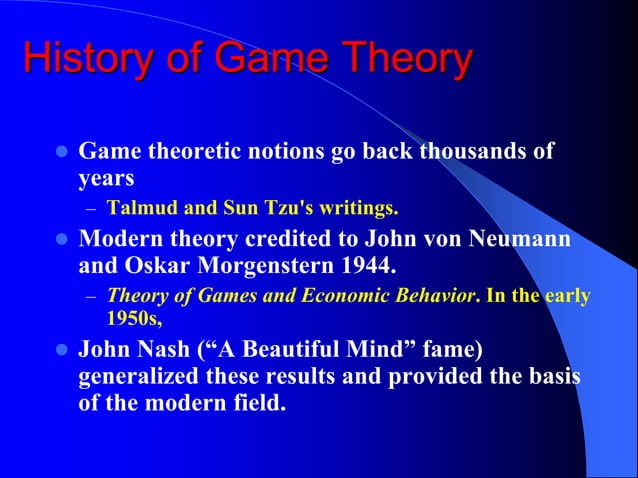 game THEORY ppt | PPT | Board Games and Puzzles | Games and Puzzles