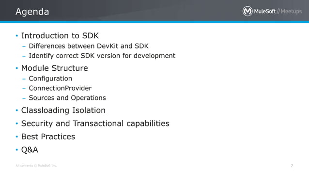 Custom Connector development using Mule SDK | PPT