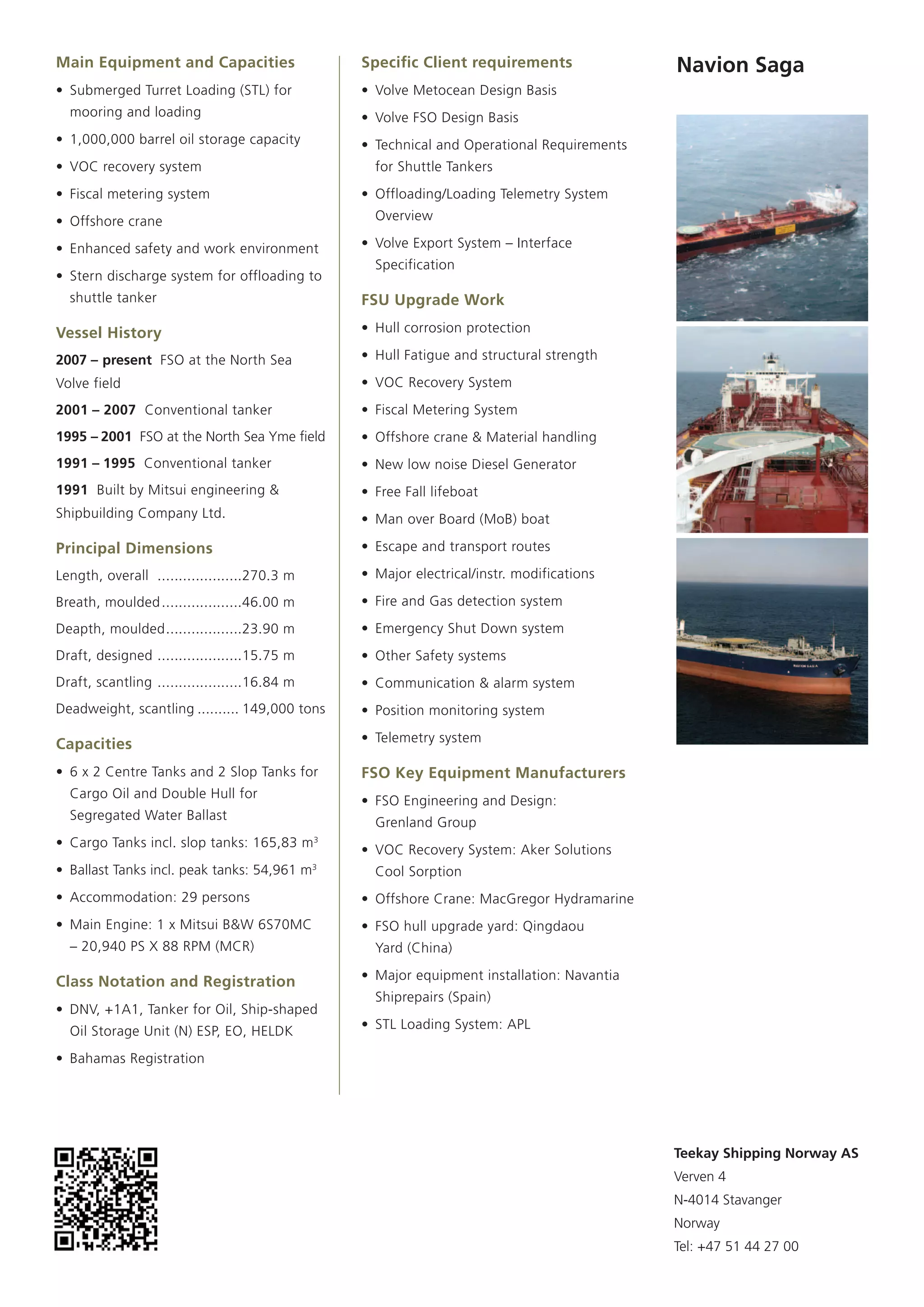 Navion Saga FSO | PDF