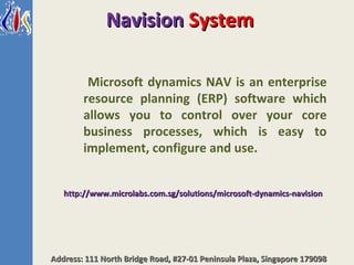 Navision erp microlabs | PPT | Cloud Computing | Internet