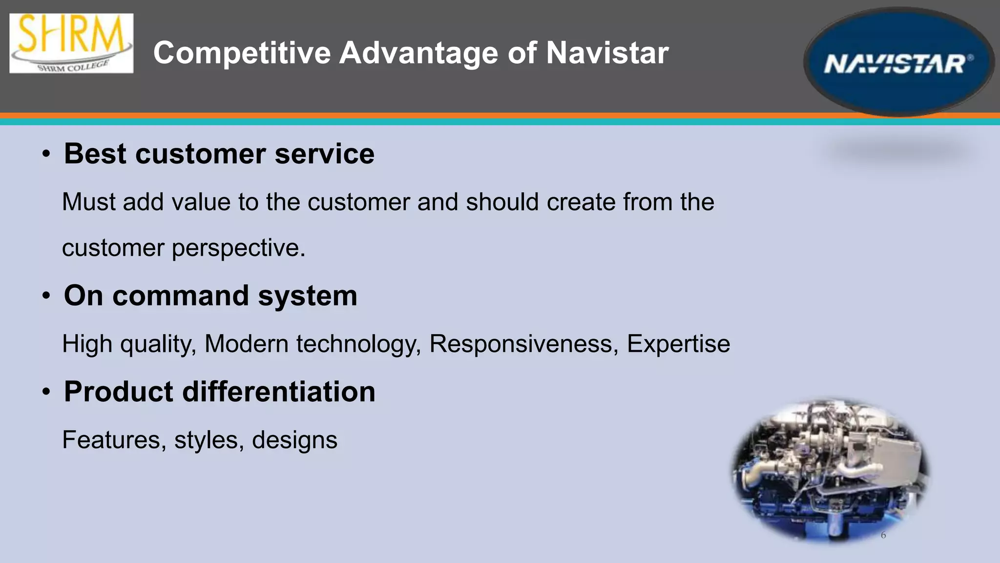 Strategic Management - Navistar | PPTX