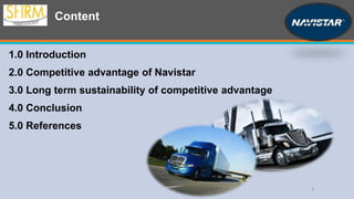 Strategic Management - Navistar | PPTX