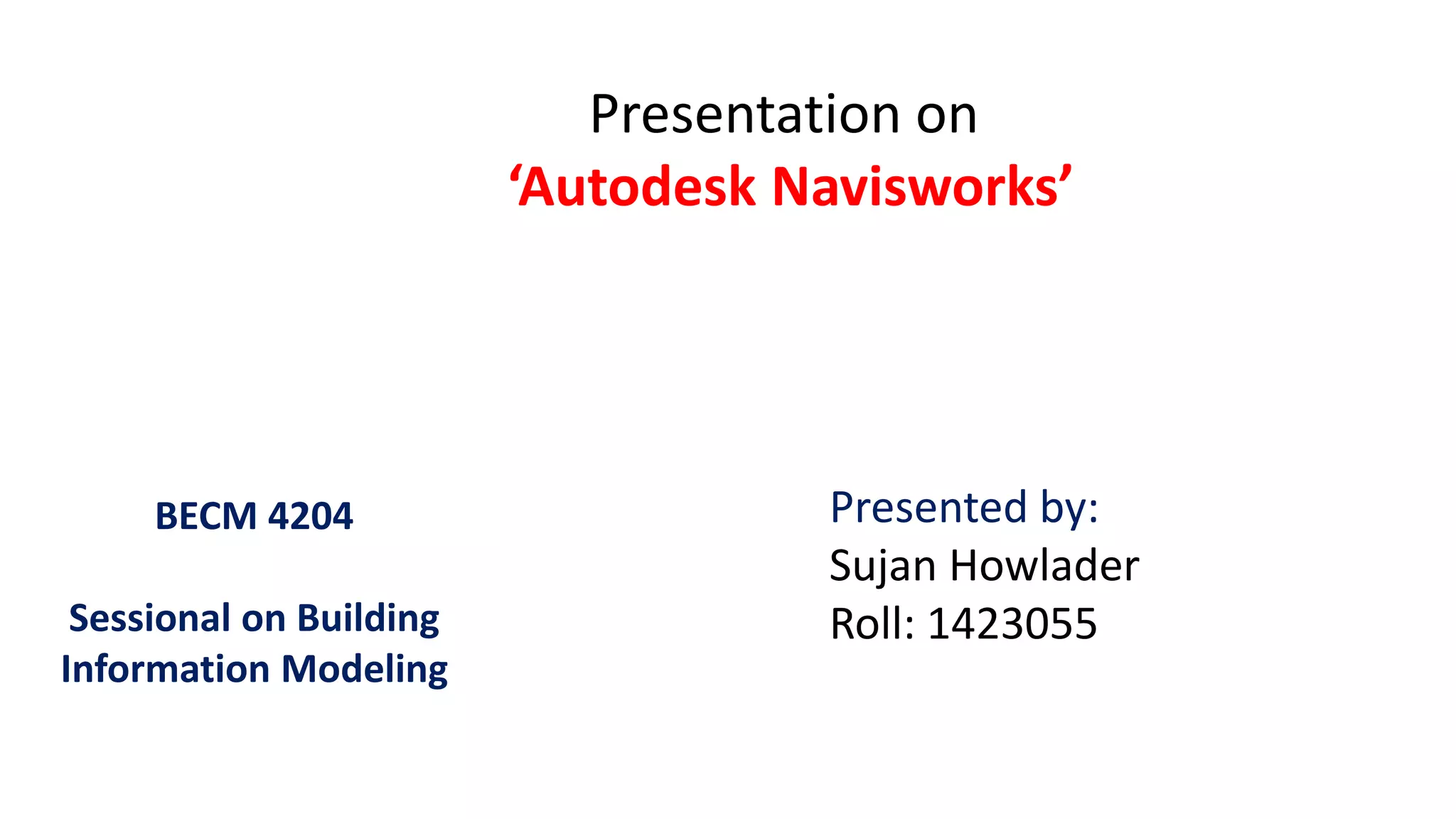 Autodesk Navisworks | PPTX