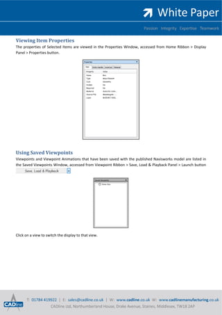 Navisworks freedom quick_reference | PDF