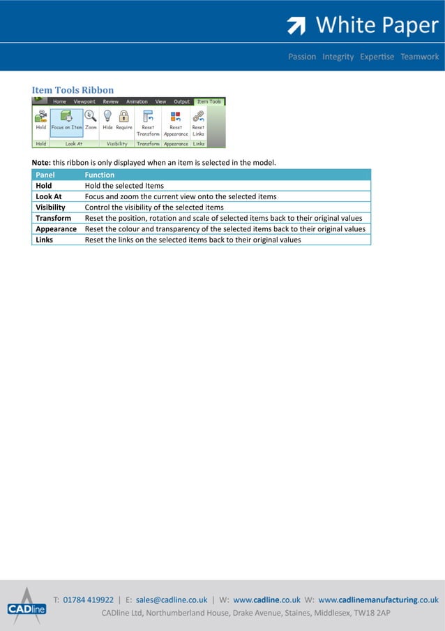 Navisworks freedom quick_reference | PDF