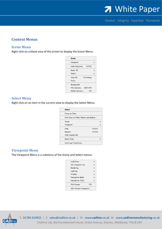 Navisworks freedom quick_reference | PDF