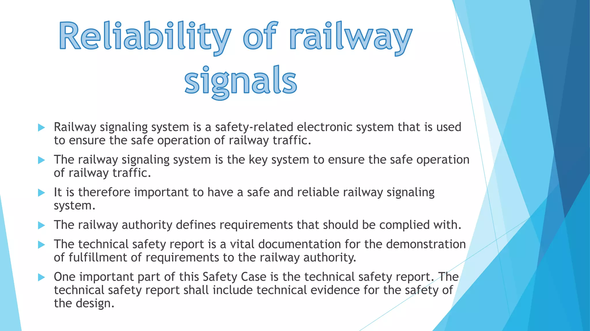 Reliability of Railways | PPTX