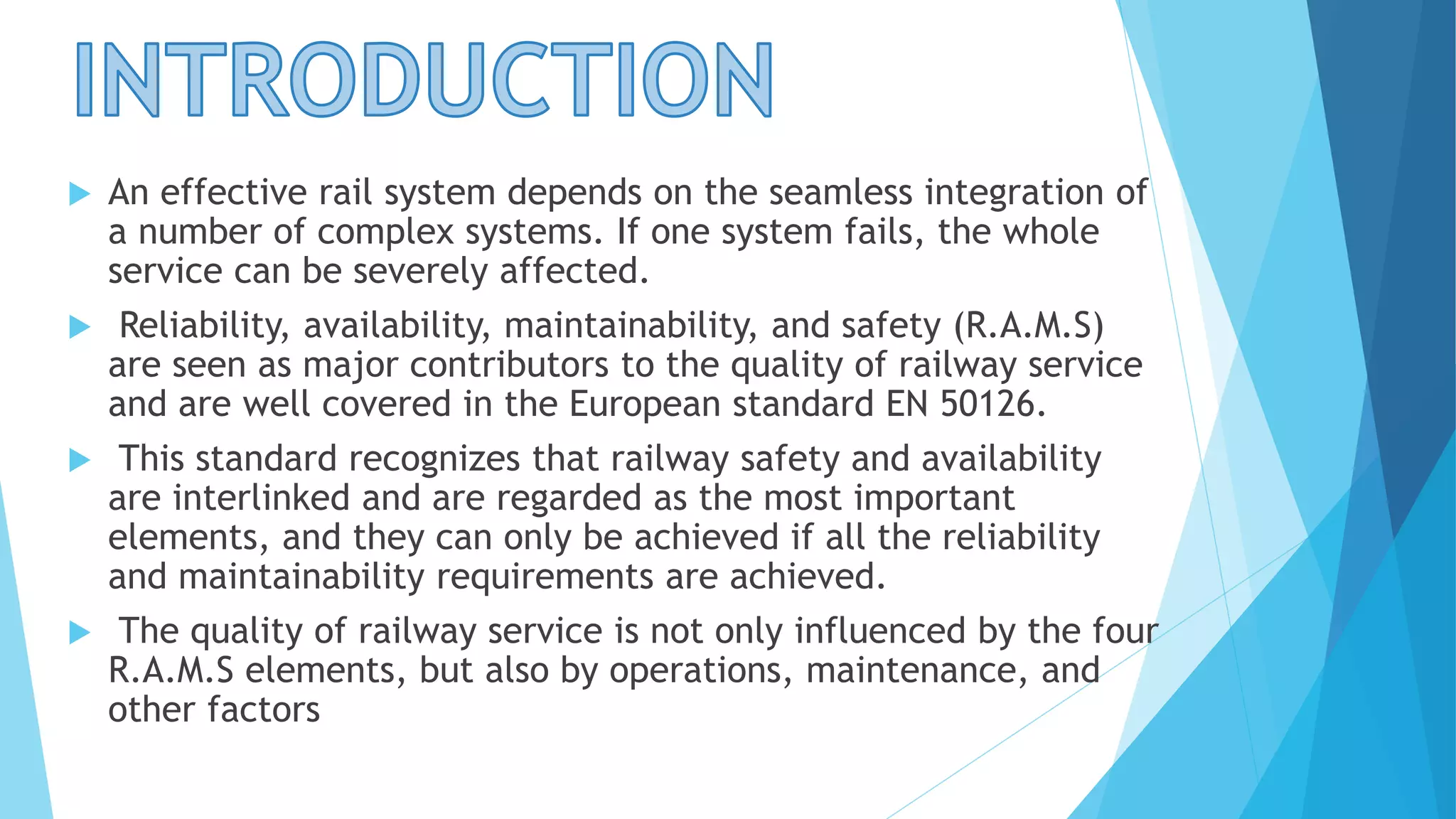 Reliability of Railways | PPTX