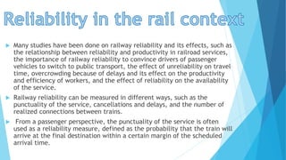 Reliability of Railways | PPTX