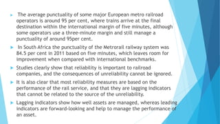 Reliability of Railways | PPTX