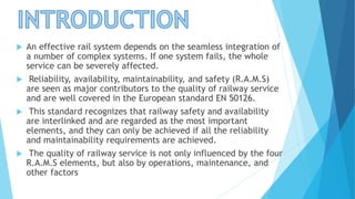Reliability of Railways | PPTX