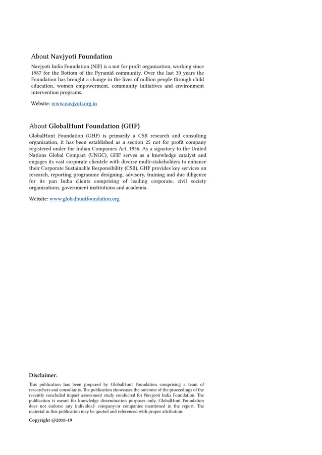 Navjyoti India Foundation | PDF | Non-Profit Organizations | Industries