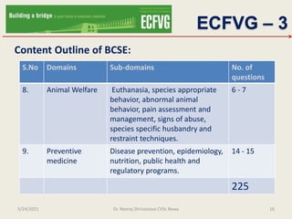 Preparation of North American Veterinary Licensing Examination (NAVLE ...