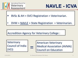 Preparation of North American Veterinary Licensing Examination (NAVLE ...