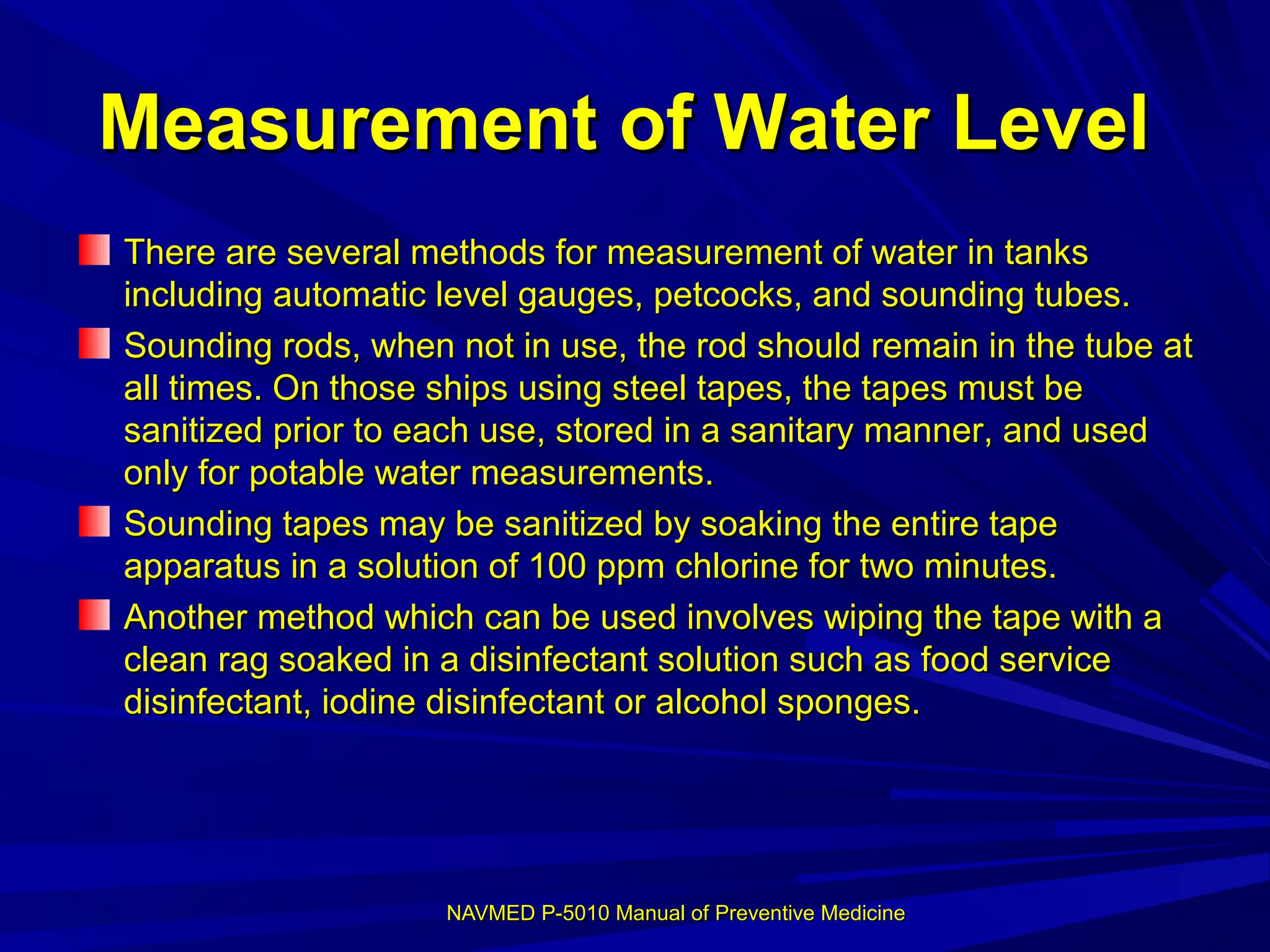 NAVMED P-5010, Manual of the Naval Preventive Medicine, Chapter 6 | PPT