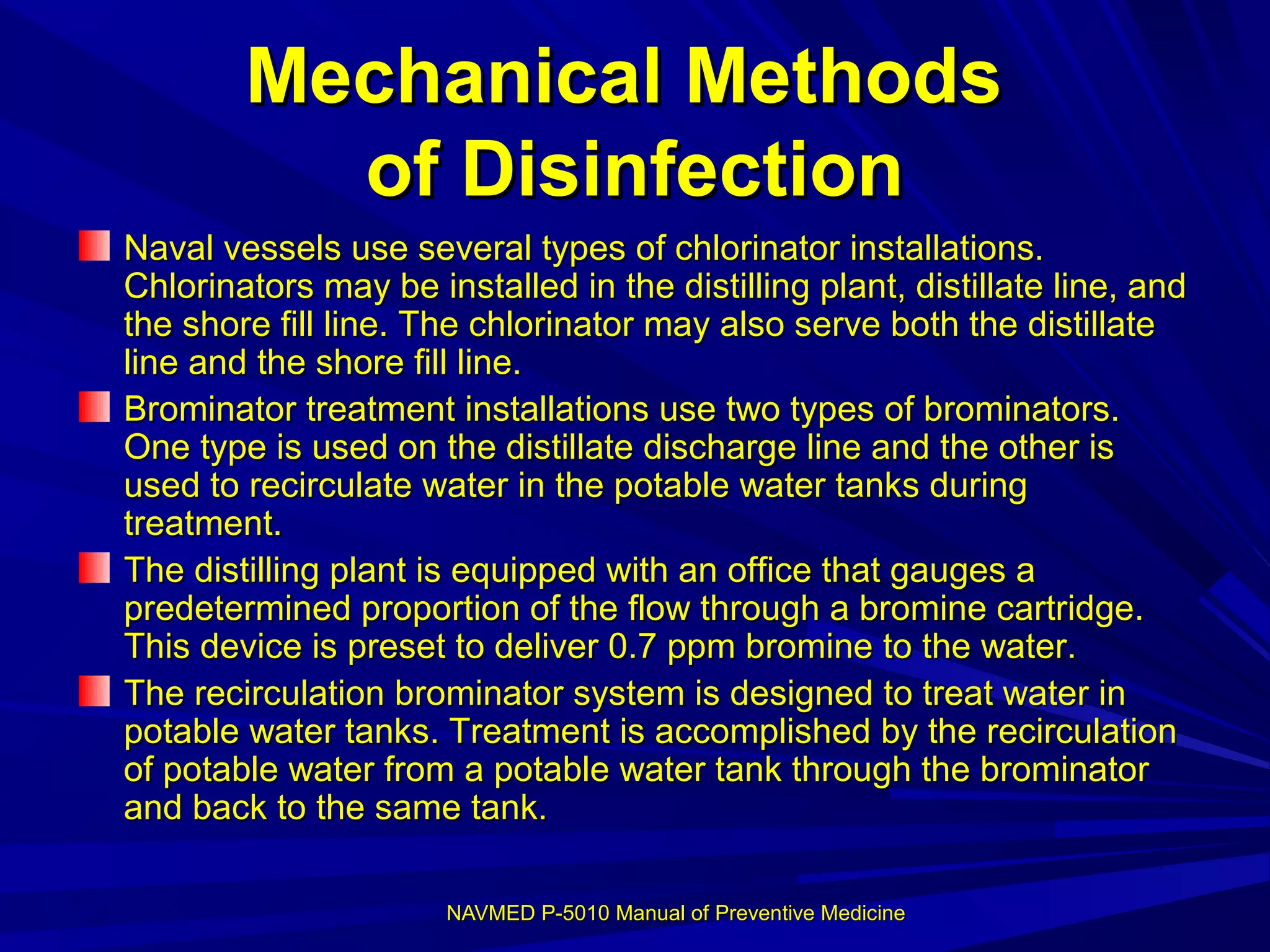 NAVMED P-5010, Manual of the Naval Preventive Medicine, Chapter 6 | PPT