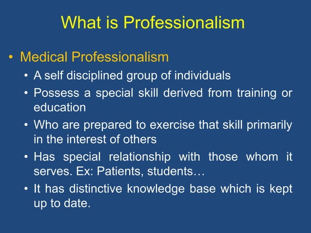 Medical Professionalism, Doctor Patient Relationship, Do's and Don't | PPT