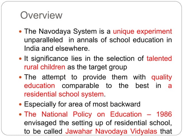 Navodaya vidyalayas | PPTX | Educational Assessment | Education
