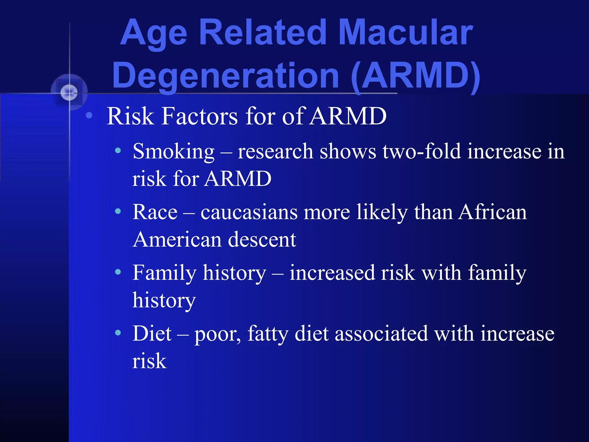 ARMD with basic retinal anatomy and management of armd | PPT | Free ...