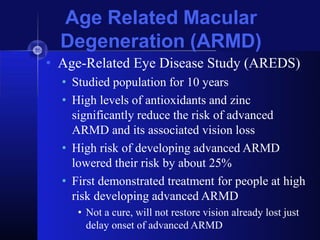 ARMD with basic retinal anatomy and management of armd | PPT