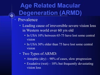 ARMD with basic retinal anatomy and management of armd | PPT