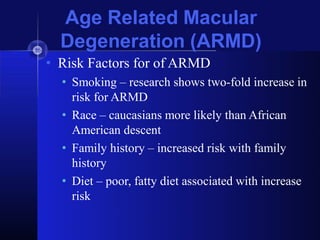 ARMD with basic retinal anatomy and management of armd | PPT
