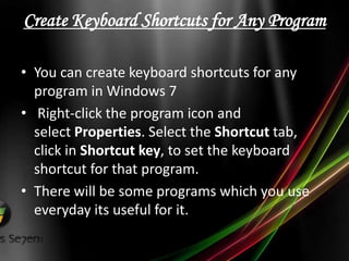 Windows 7 | PPTX | Operating Systems | Computer Software and Applications