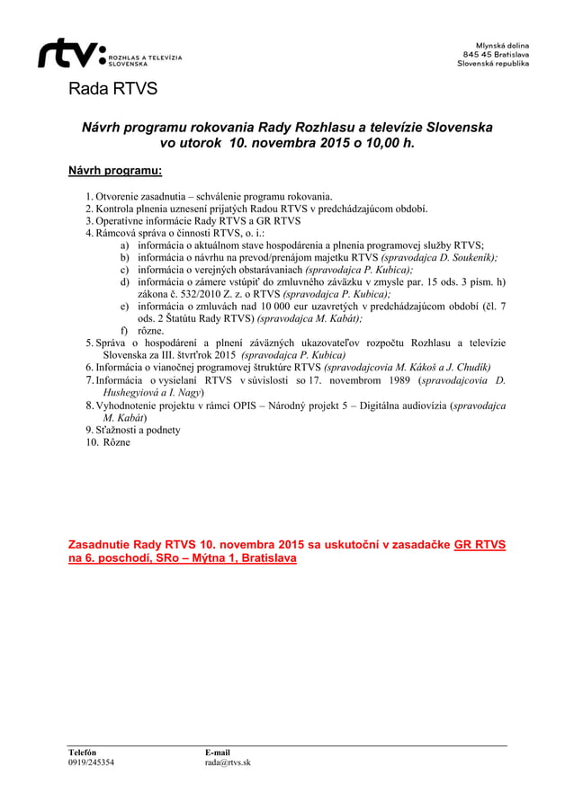 Navrh programu rada_rtvs_151110 | PDF