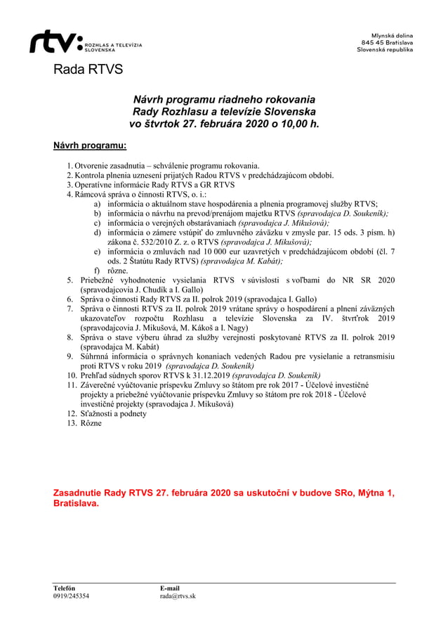 Navrh programu rada_rtvs_200227.k5b_q | PDF