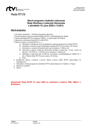 Navrh programu rada_rtvs_200615.rqn_l | PDF