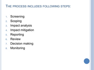 Environmental Impact Assessment in Water Resources Projects | PPTX