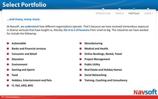 Navsoft Corporate Profile | PPTX