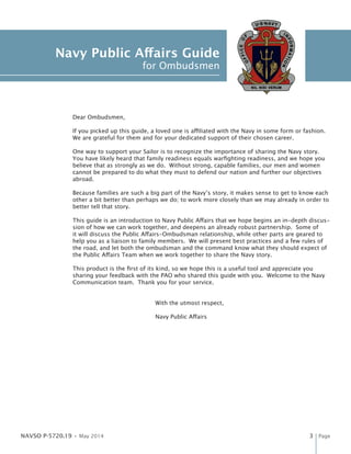 Navy Public Affairs Guide for Ombudsmen | PDF | Defense Industry ...
