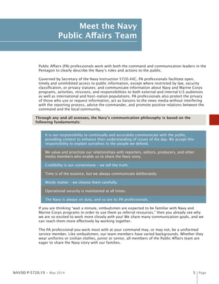 Navy Public Affairs Guide for Ombudsmen | PDF | Defense Industry ...