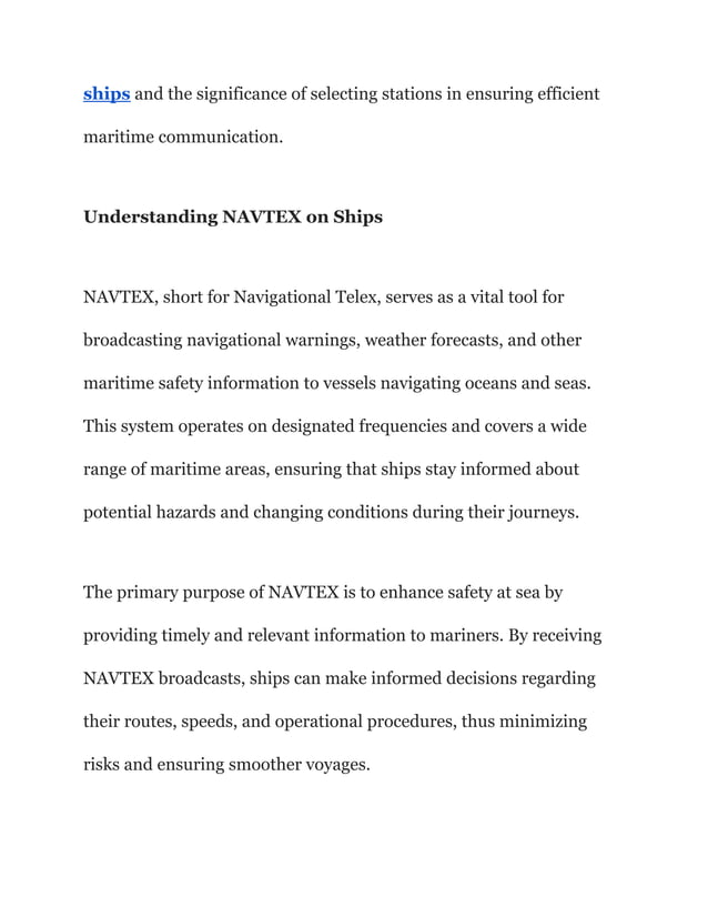 NAVTEX on Ships_ Enhancing Maritime Safety and Communication.pdf ...