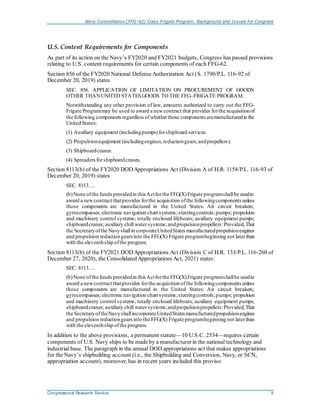 Navy Constellation Class Frigate Program Background & Issues | PDF