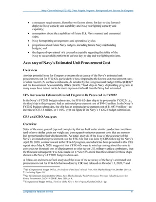 Navy Constellation Class Frigate Program Background & Issues | PDF