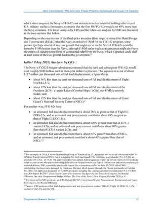 Navy Constellation Class Frigate Program Background & Issues | PDF