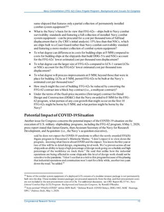 Navy Constellation Class Frigate Program Background & Issues | PDF