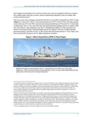 Navy Constellation Class Frigate Program Background & Issues | PDF