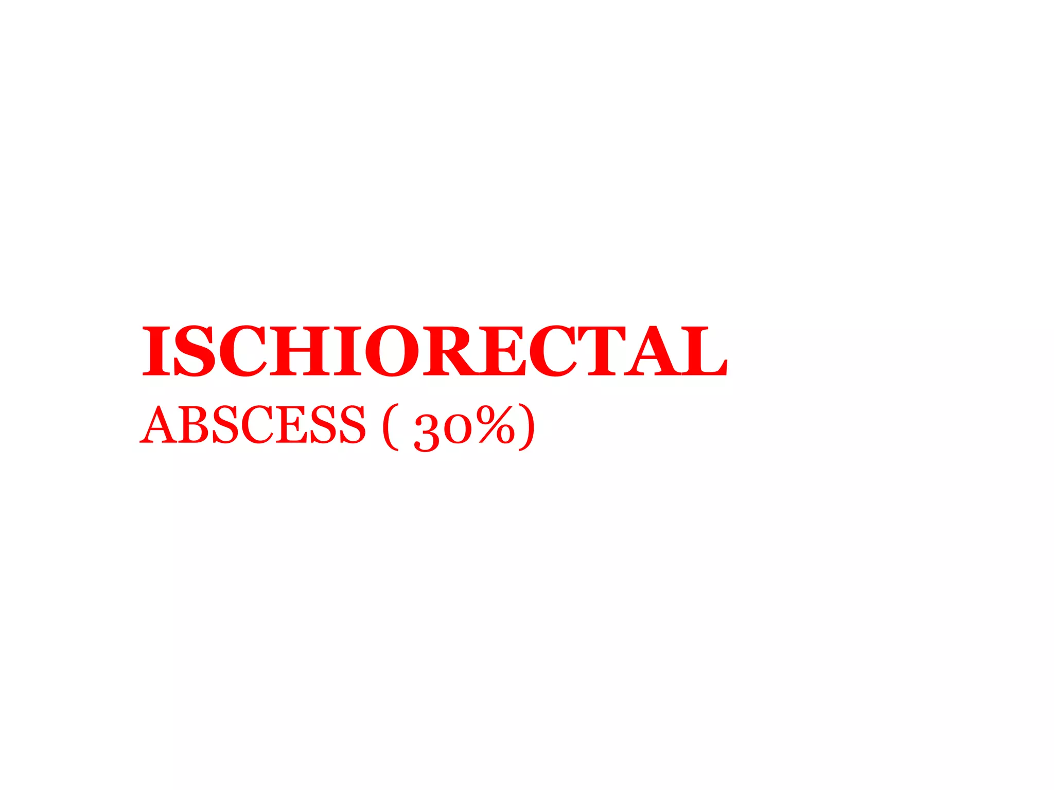 PERIANAL ABSCESS & ISCHIORECTAL ABSCESS | PPTX