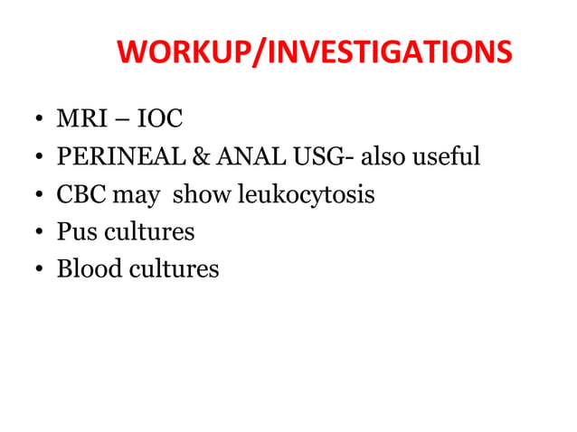 PERIANAL ABSCESS & ISCHIORECTAL ABSCESS | PPTX | Digestive Disorders ...