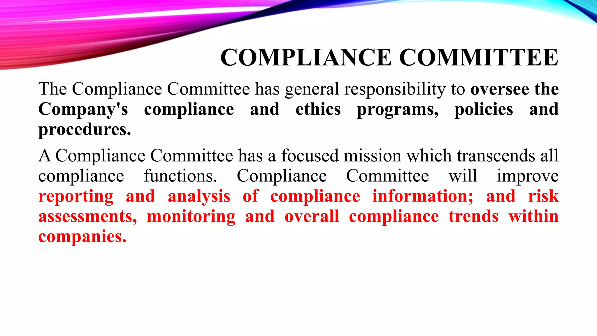 Corporate Board Committees Pptx