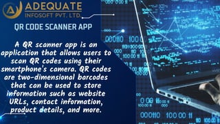 "Scan smarter, not harder with our QR code scanning app." | PPT