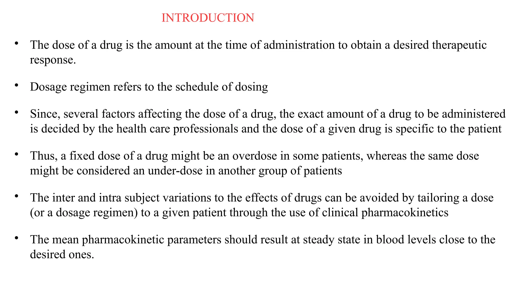 Dosage regimen designing, determination of dose and dosing interval | PPTX