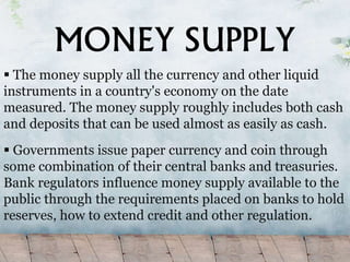 Money and banking | PPT