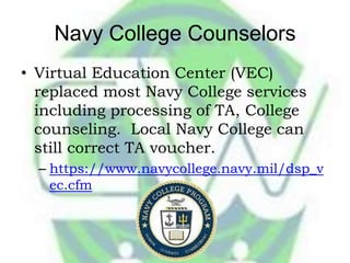 Navy Virtual Education Center