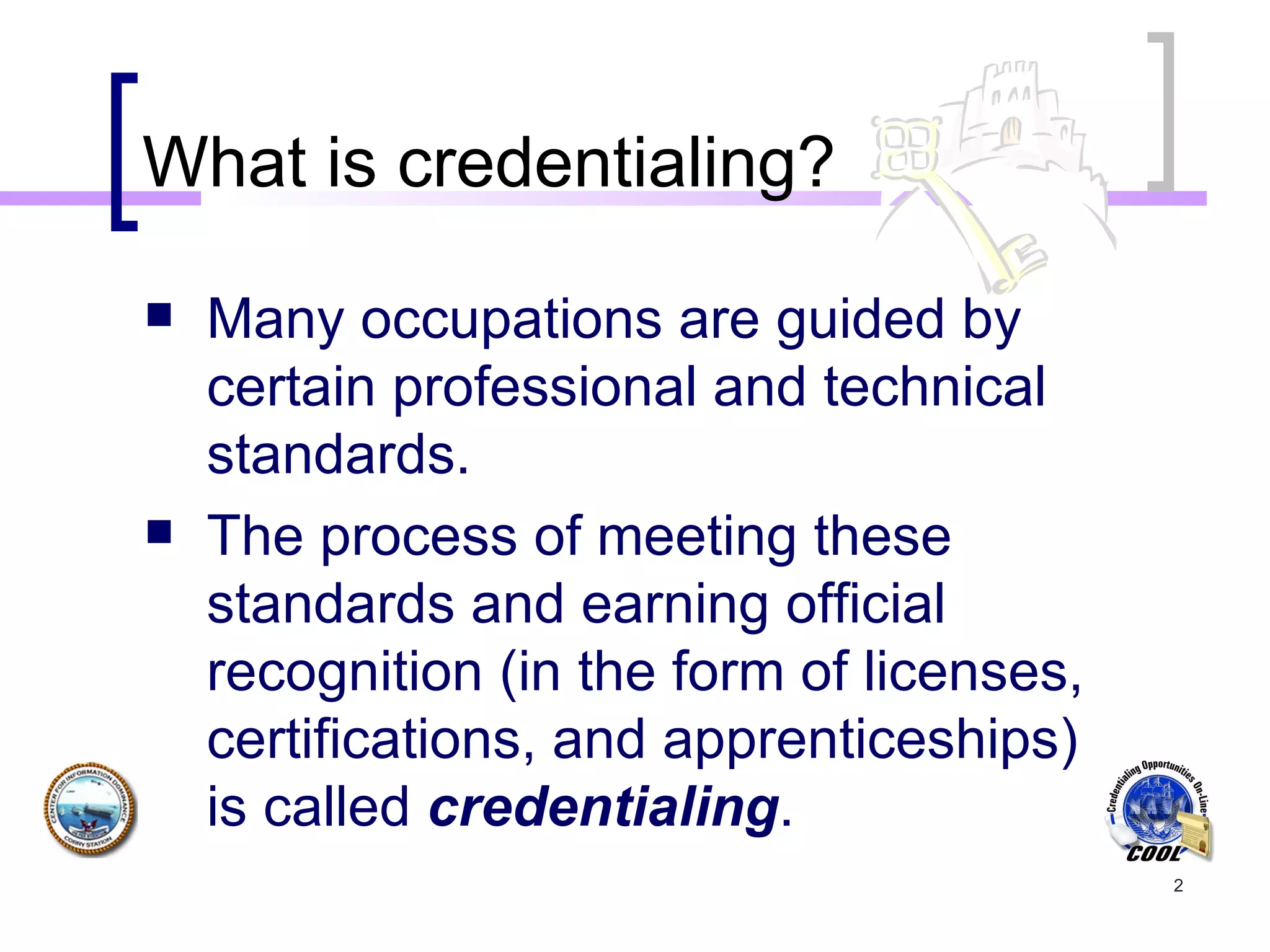 Navy cool credentialing_overview | PPT
